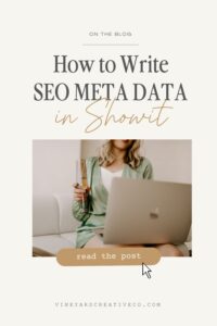 How to Write SEO Metadata in Showit